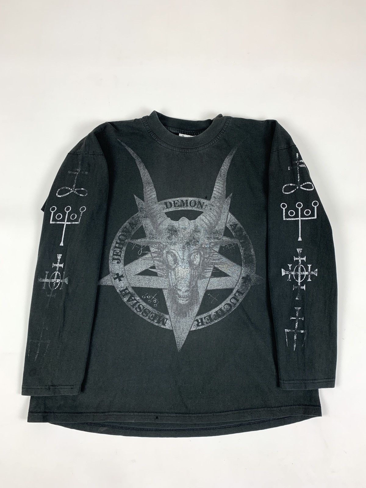 Band Tees × Vintage Vintage Rare 666 Devil Demon Lucifer Death Metal ...