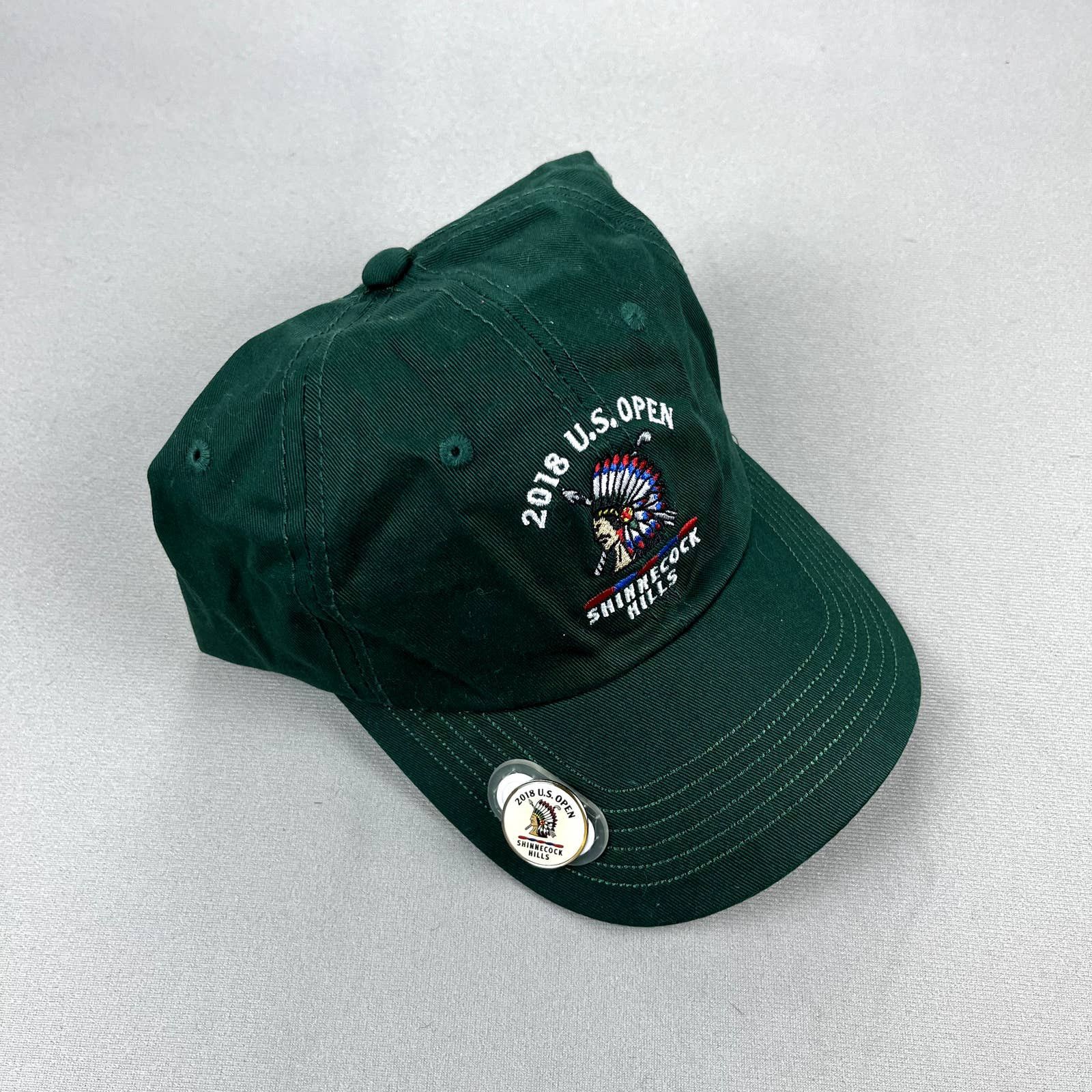 Pga Tour US Open Golf Hat Cap Green Dad Shinnecock Hills Indian PGA ...