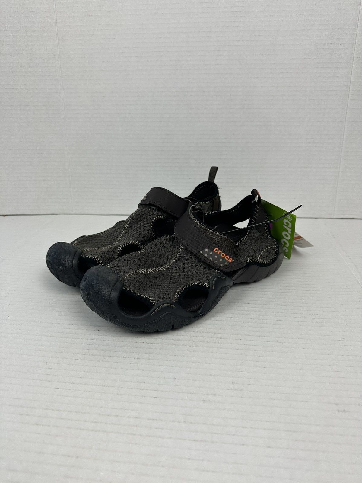 Crocs Crocs Swiftwater Sandals Fit Mesh Deck Water Slide Espresso | Grailed