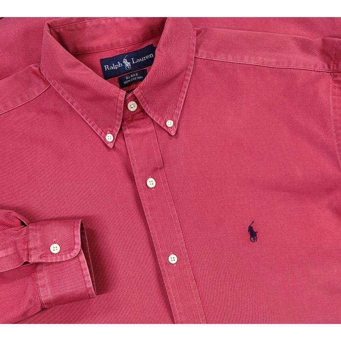Polo Ralph Lauren 90s Ralph Lauren Polo Button Up Shirt Adult M Salmon ...