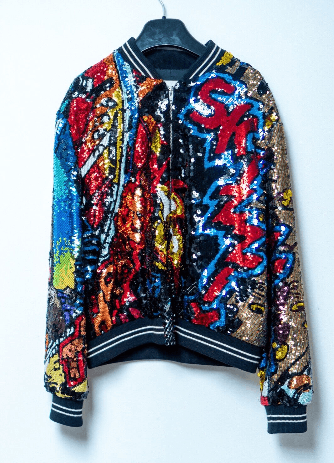 Celine *Super Rare* Celine SS19 Sequin Bomber Jacket | Grailed