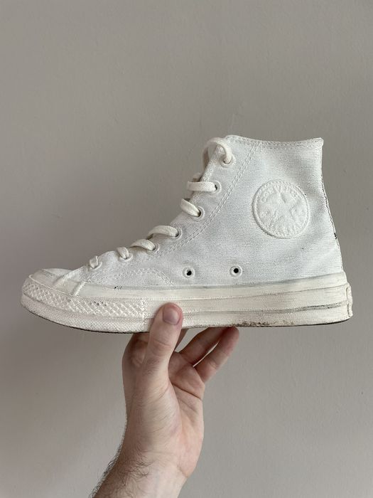 Converse converse cracked painted sneaker archive rare artisanal | Grailed