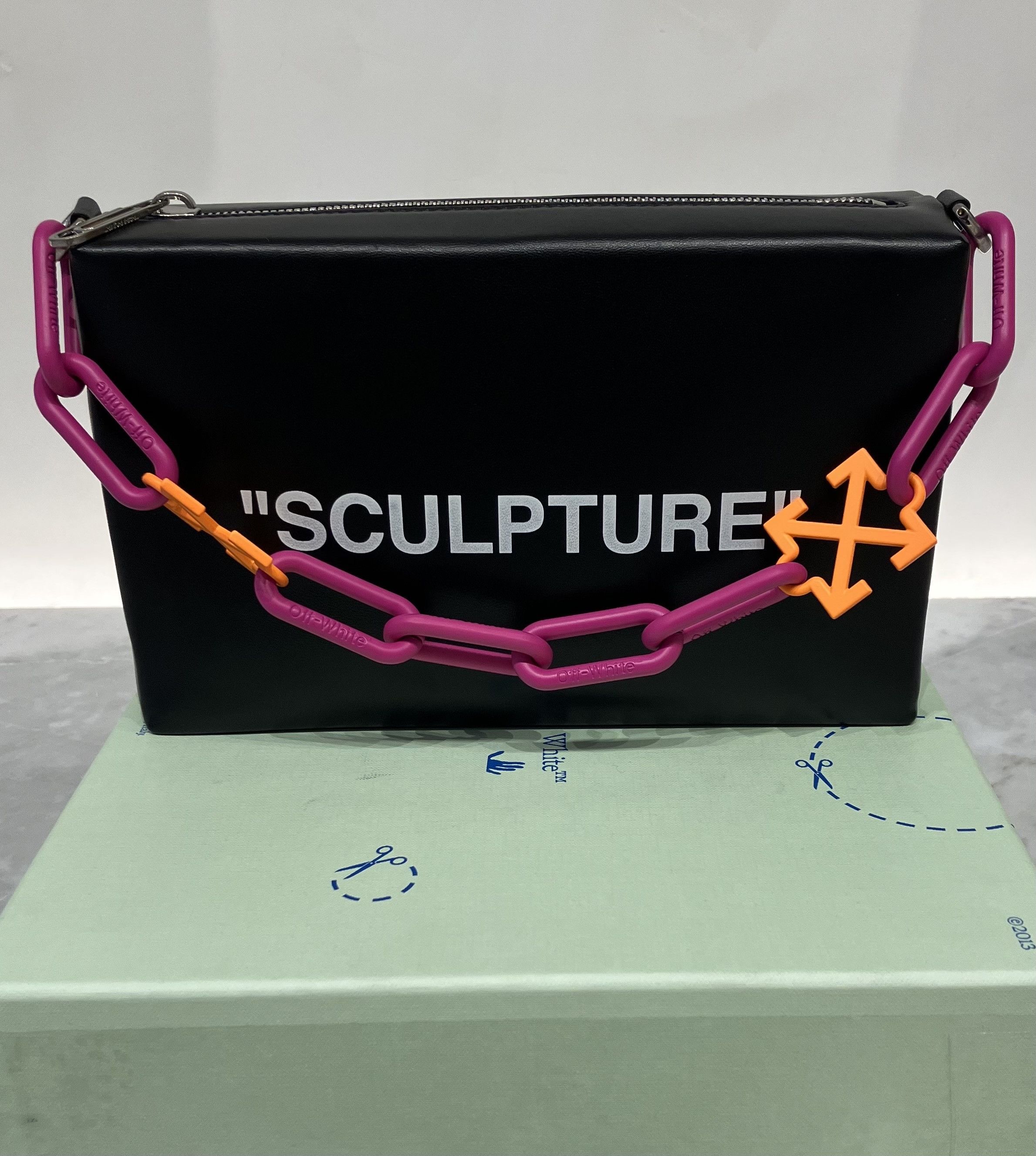 Off-White Block Pouch Quote clutch bag | Grailed