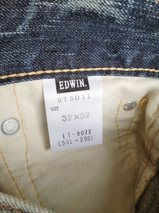 Vintage Vintage Distressed Edwin 503 Rust Blue Flared Jeans 32x30.5 | Grailed