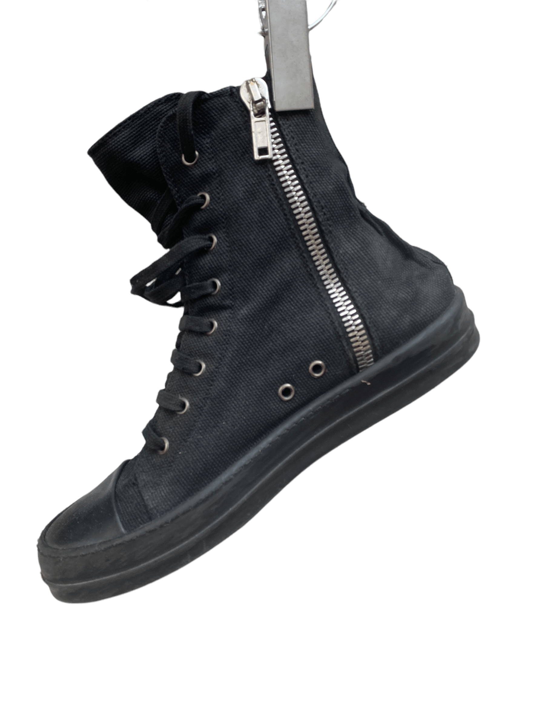 Rick Owens Triple Black Ramones | Grailed