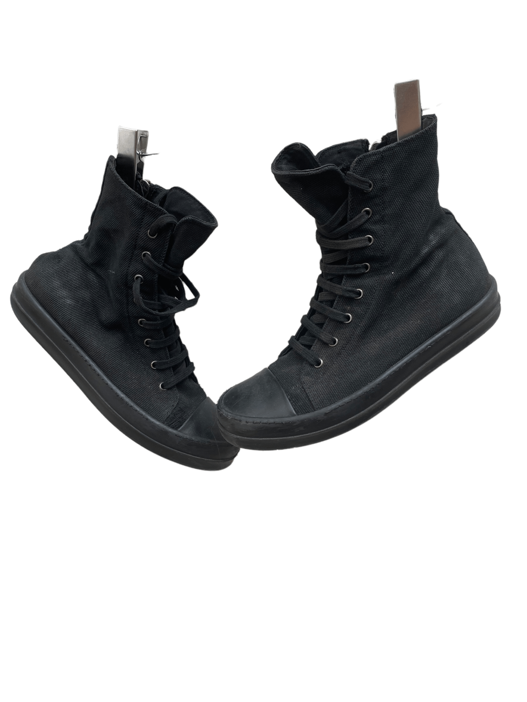Rick Owens Triple Black Ramones | Grailed
