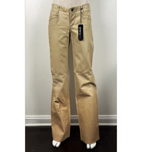 Diesel DIESEL STYLE LAB LOW RISE LEATHER PANTS | Grailed