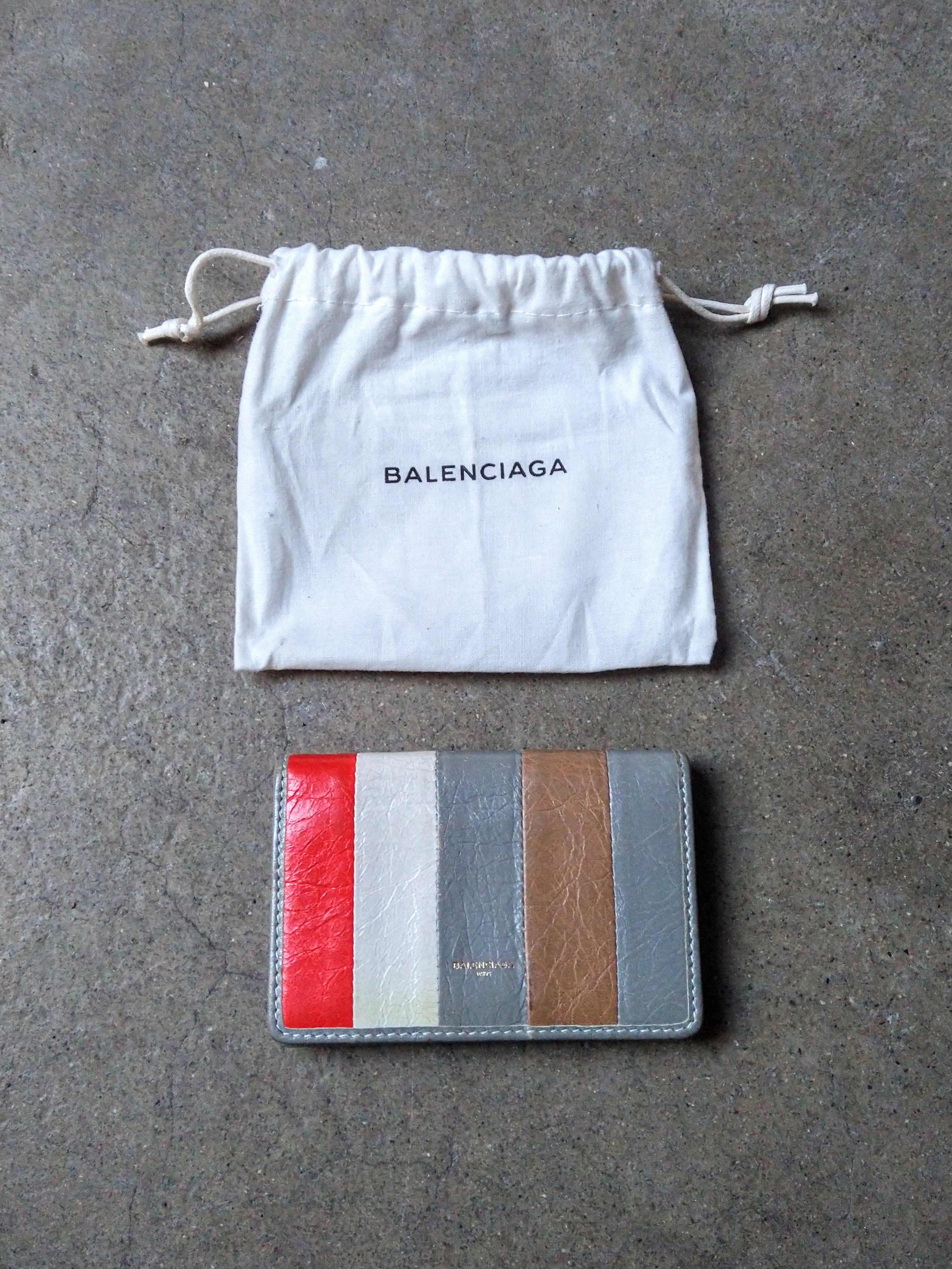 Balenciaga Balenciaga Bazaar Wallet Bifold Leather Multicolor Italy ...