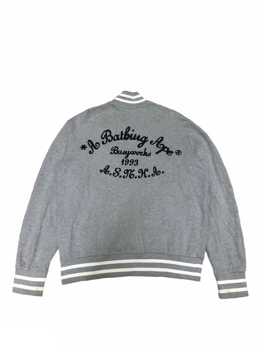 Bape Og Bape BapeSta Varsity Sweat Bomber Jacket | Grailed