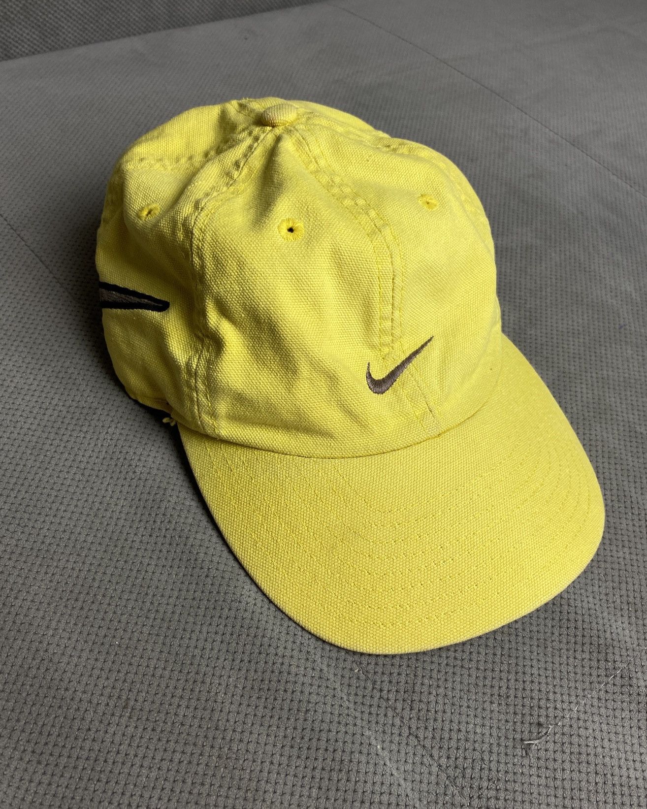 Nike Nike Yellow 90s Vintage Cap Hat Y2K Center Swoosh | Grailed