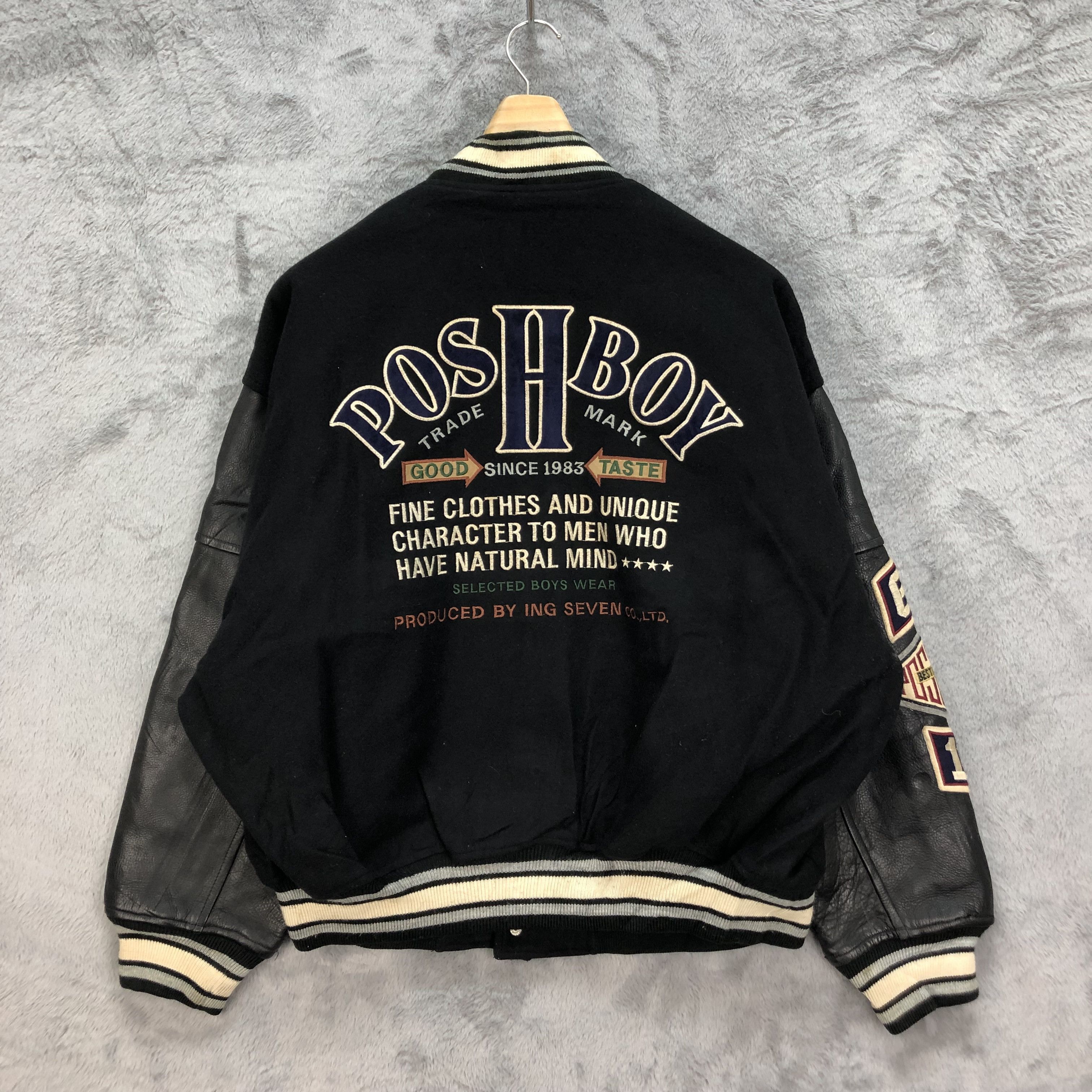 Vintage RARE🔥 POSH BOY by TAKAHIRO OKAWA VARSITY JACKET #4919-36 | Grailed