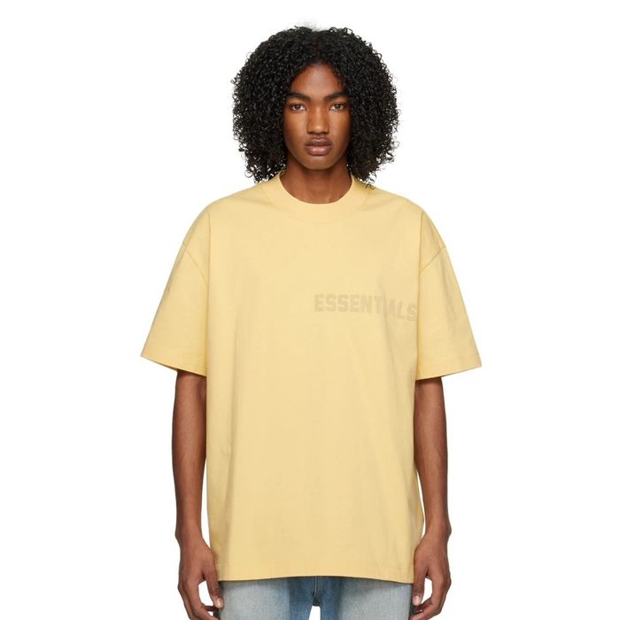 Essentials Essentials Light Tuscan Tee (Rubber Logo) | Grailed