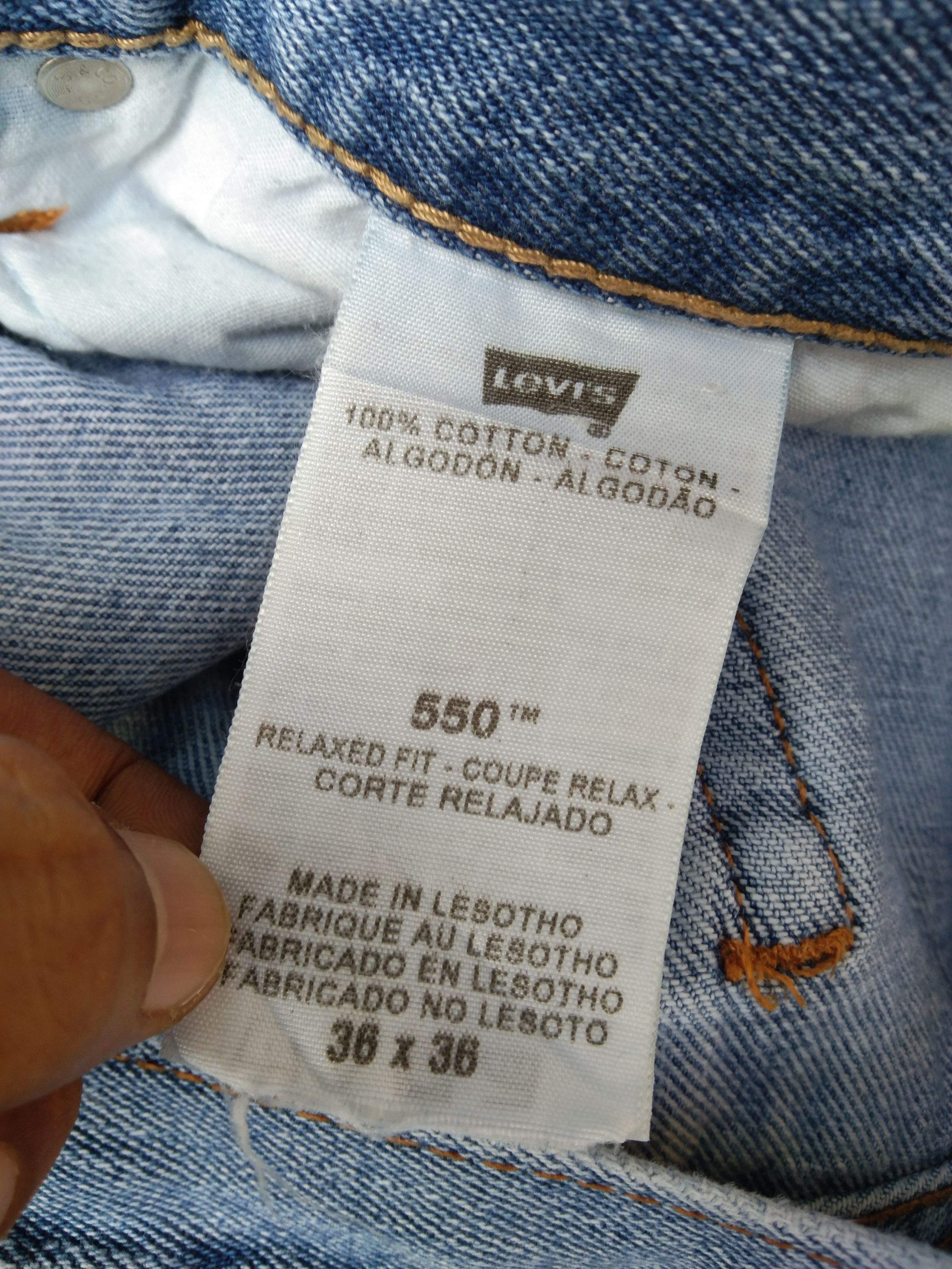 Vintage Vintage Levi's Jeans 550 Relaxed Light Blue Denim 36x36 | Grailed