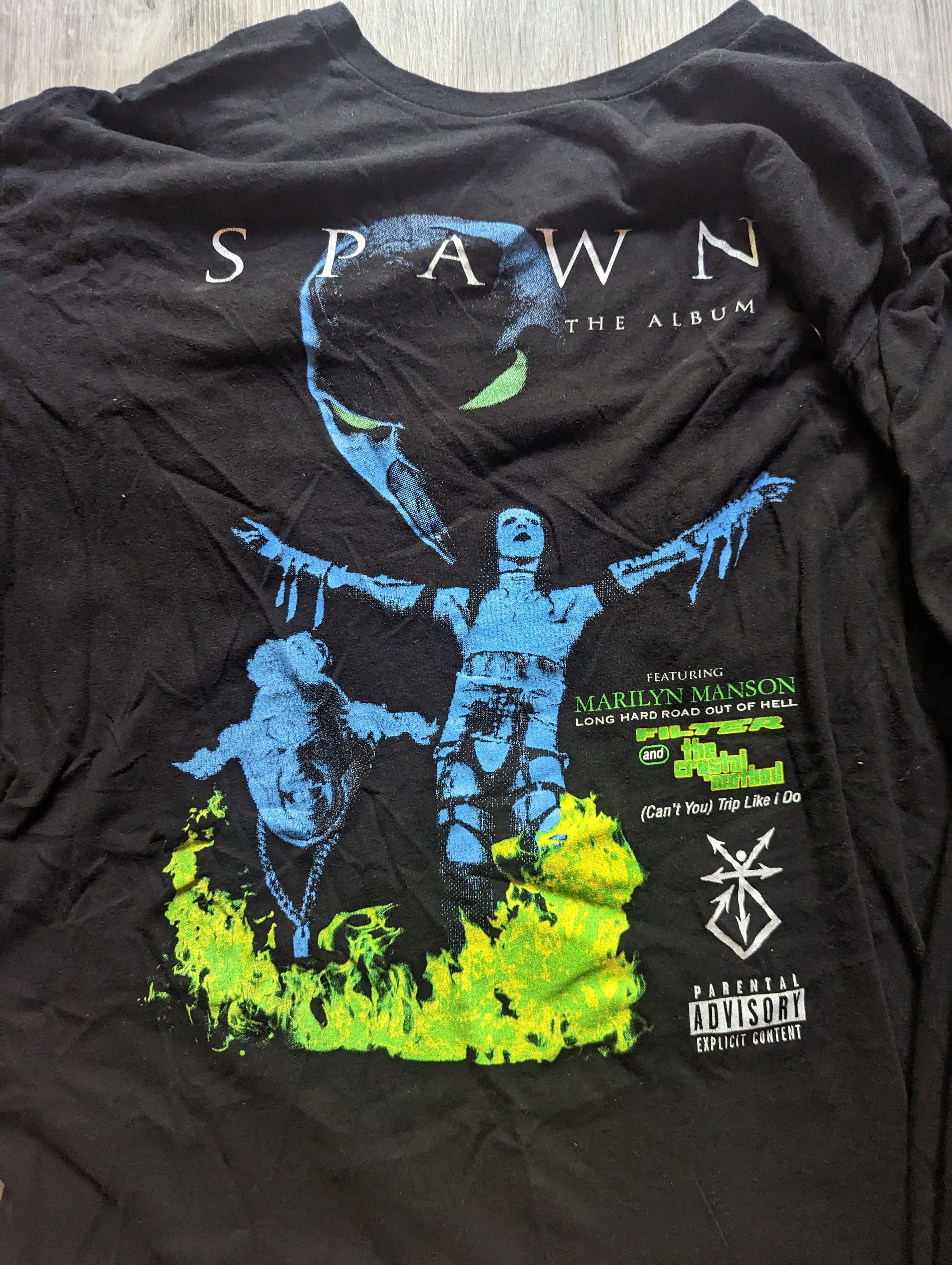 Band Tees × Marilyn Manson Kill Your God X SPAWN X Marilyn Manson long-sleeve tee | Grailed