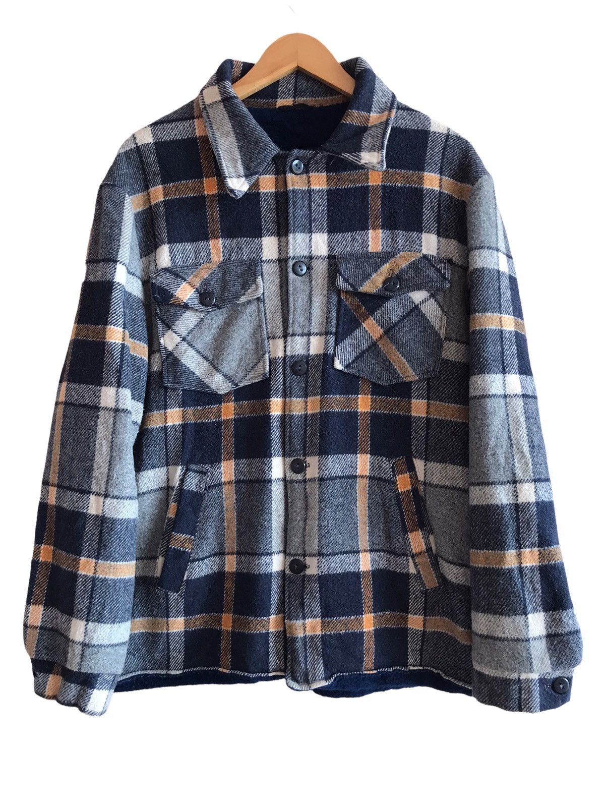 Original Montgomery × Vintage Vtg MONTGOMERY WARD Flannel Shirt Jacket ...