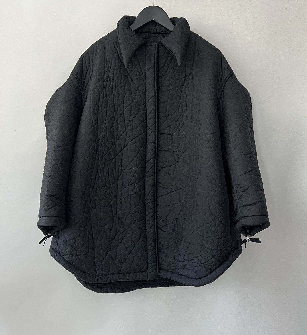Raf Simons Raf Simons Oversized Detachable Collar Wrinkled Coat | Grailed