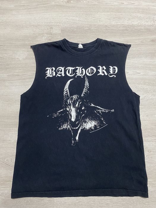 Vintage Vintage Bathory Goat Pentagram Black Viking METAL 2000s | Grailed
