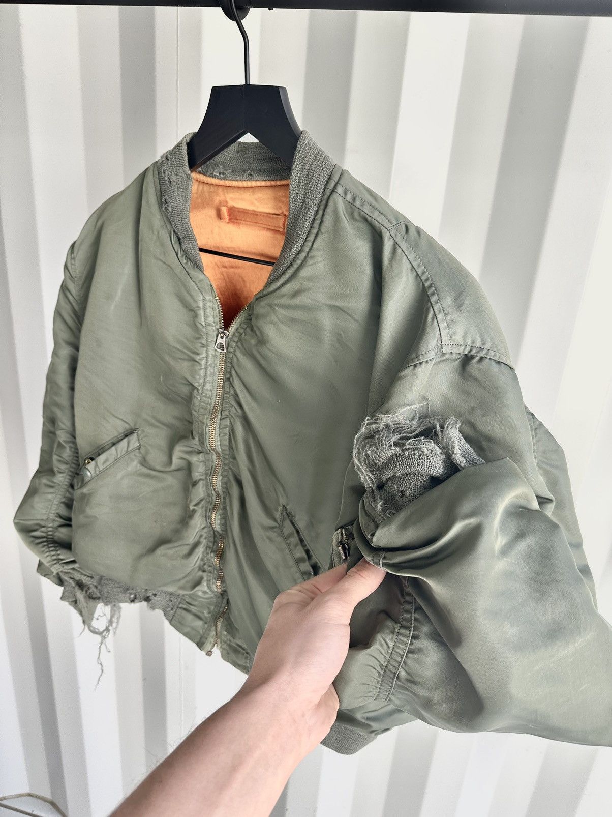 Military × Vintage 1968 Ma 1 Flight Bomber Thrashed | Grailed