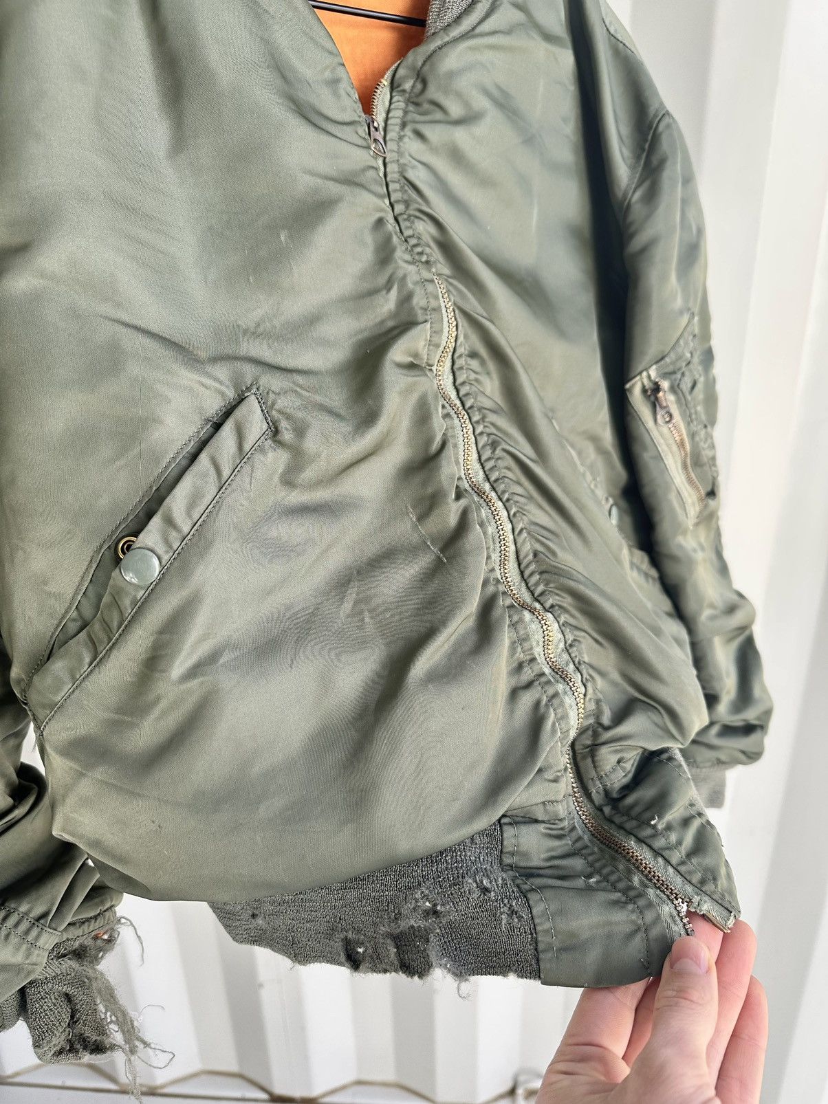 Military × Vintage 1968 Ma 1 Flight Bomber Thrashed | Grailed
