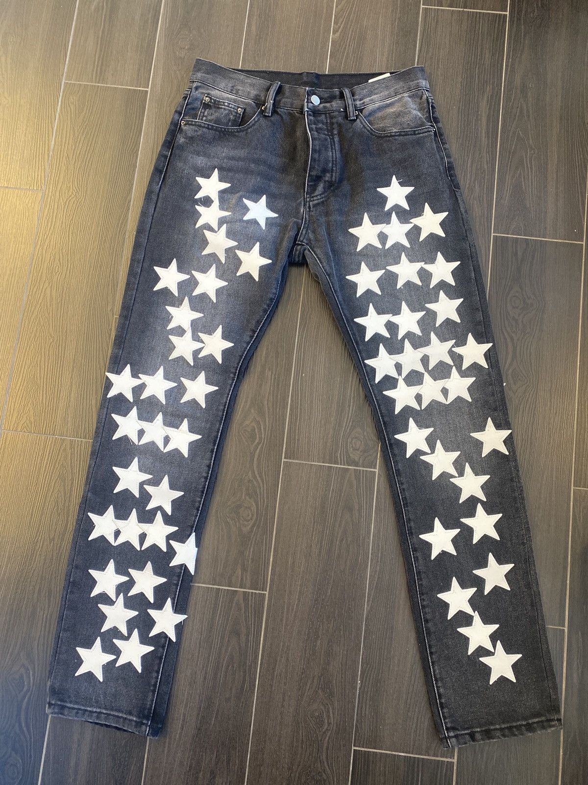 MNML MNML jeans, star pattern | Grailed