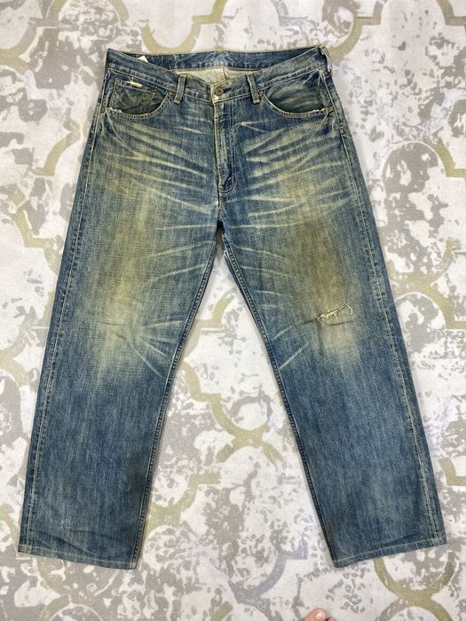 Vintage Dirty Faded Blue Denim Vintage Levis 503 Jeans 37x29 JN2799 ...