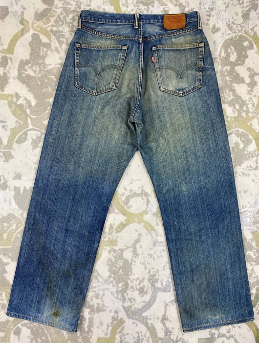 Vintage Vintage Levi's 504 Dirty Blue Jeans 32x29.5 Denim-JN2519 | Grailed