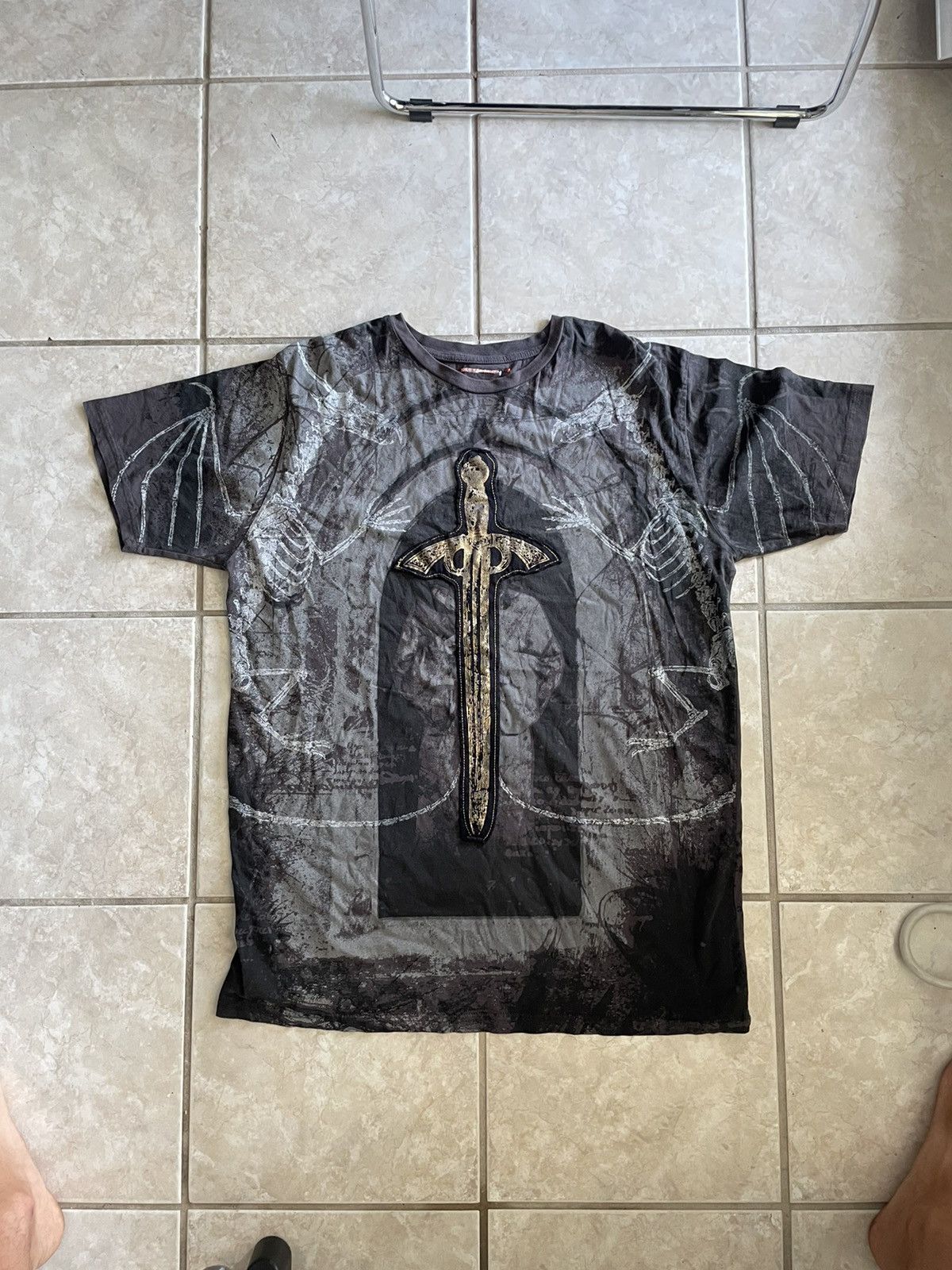 Affliction × Streetwear × Vintage AOP SEMATARY BLADEE AFFLICTION STYLE ...