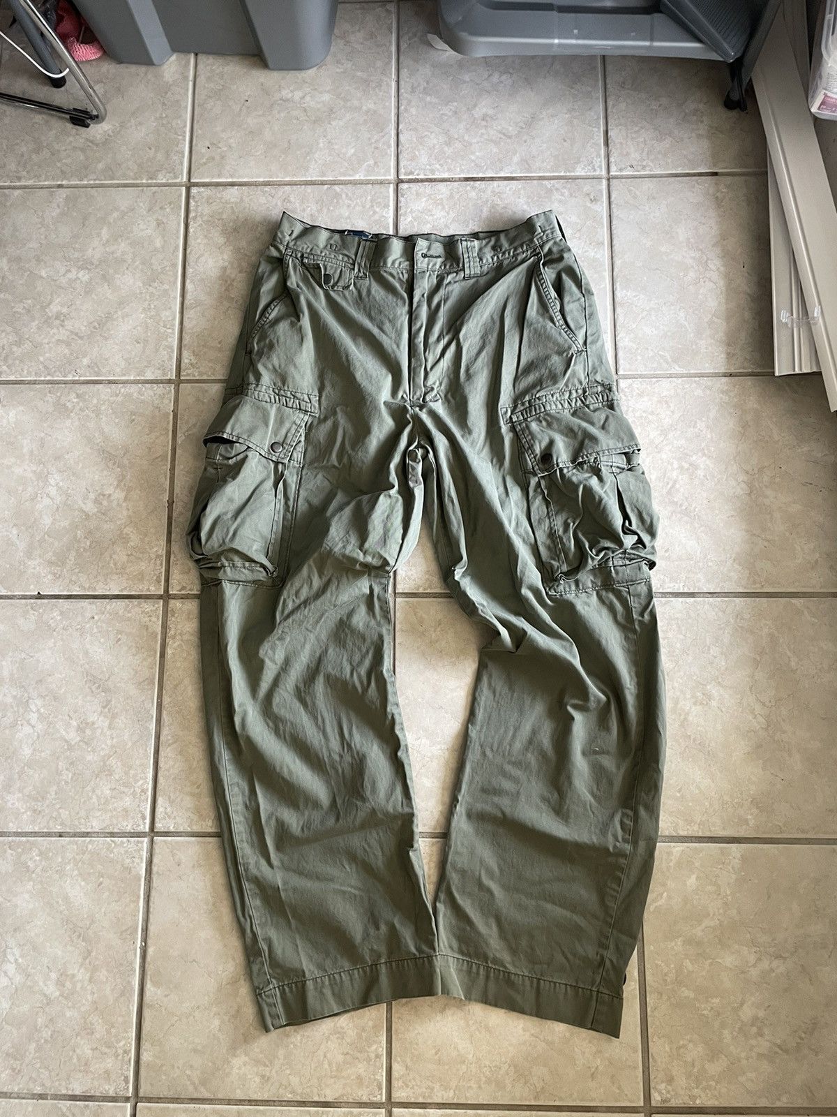 Polo Ralph Lauren VINTAGE 90s POLO RALPH LAUREN MILITARY CARGO PANTS BAGGY | Grailed