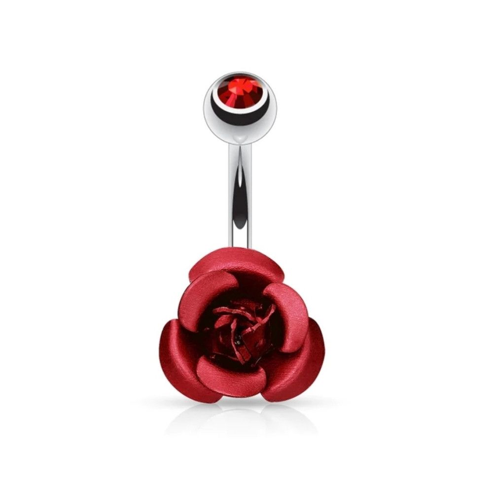 Vintage Red Rose Navel Ring | Grailed
