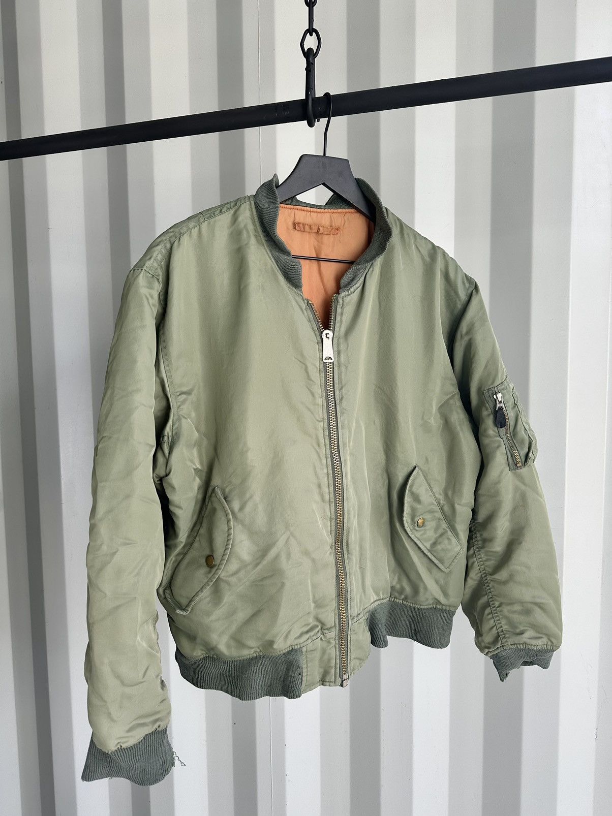 Vintage Thrashed Faded Ma1 Flight Bomber | Grailed