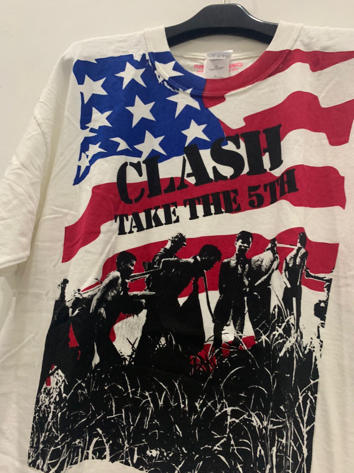 Vintage Vintage The Clash American Flag Fifth Column shirt | Grailed