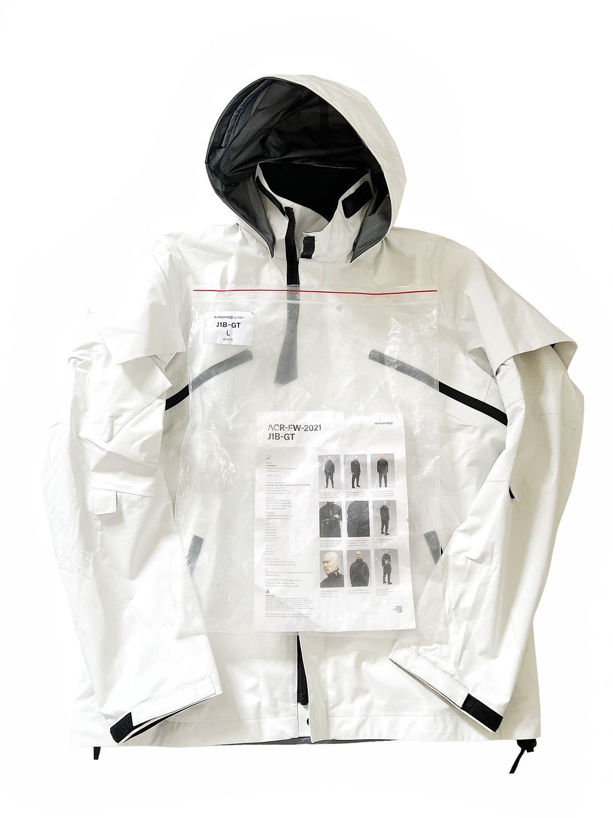 Acronym J1B-GT White Goretex Jacket | Grailed