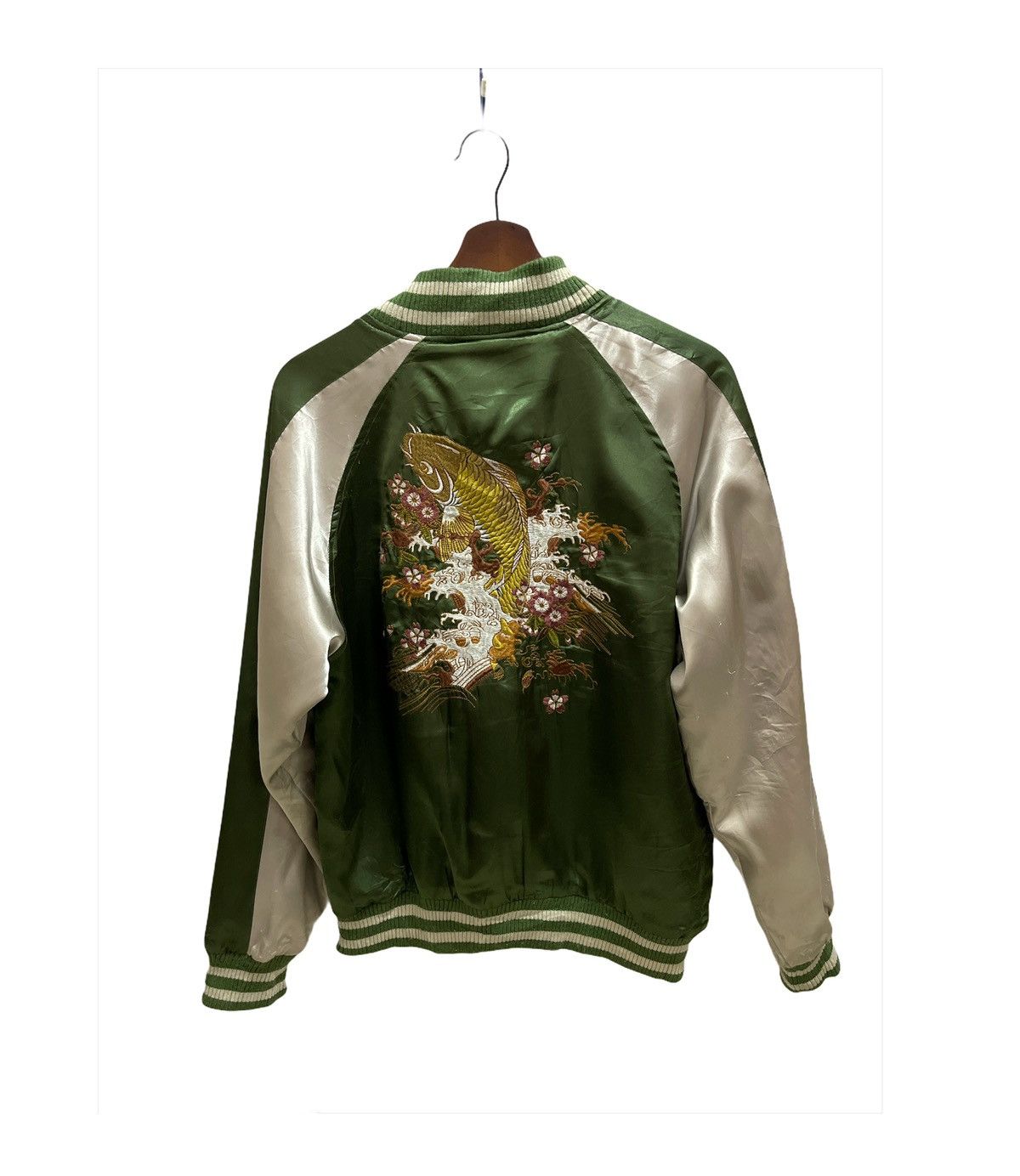 Japanese Brand × Sukajan Souvenir Jacket Sukajan Souvenir Fish Koi ...