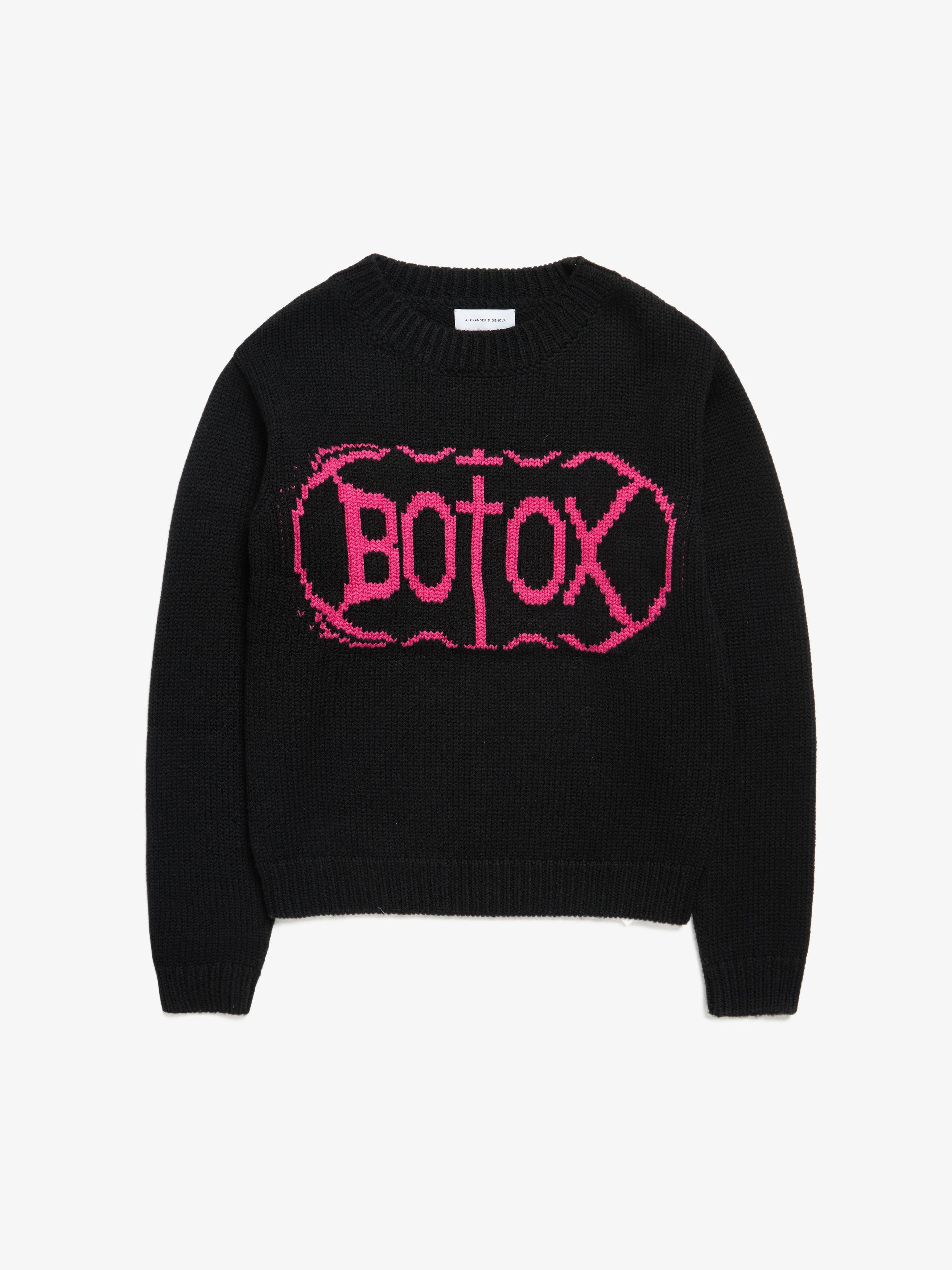Alexander Digenova Black Pink Botox Printed Woolen Sweater | Grailed