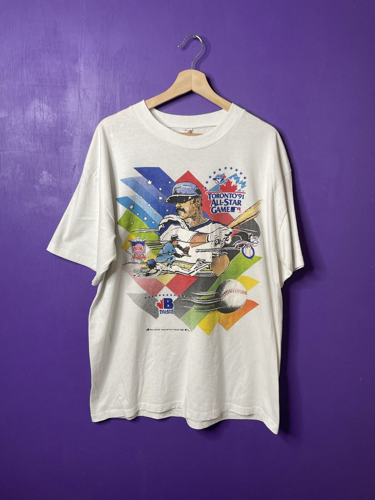 MLB × Vintage Vintage 1991 MLB all star game Toronto t-shirt | Grailed
