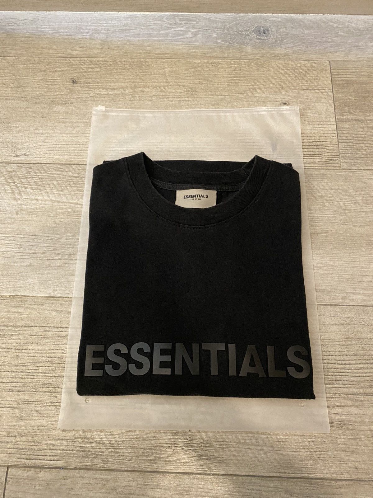 Essentials × FOG × Fear of God FOG Essentials Black T shirt | Grailed