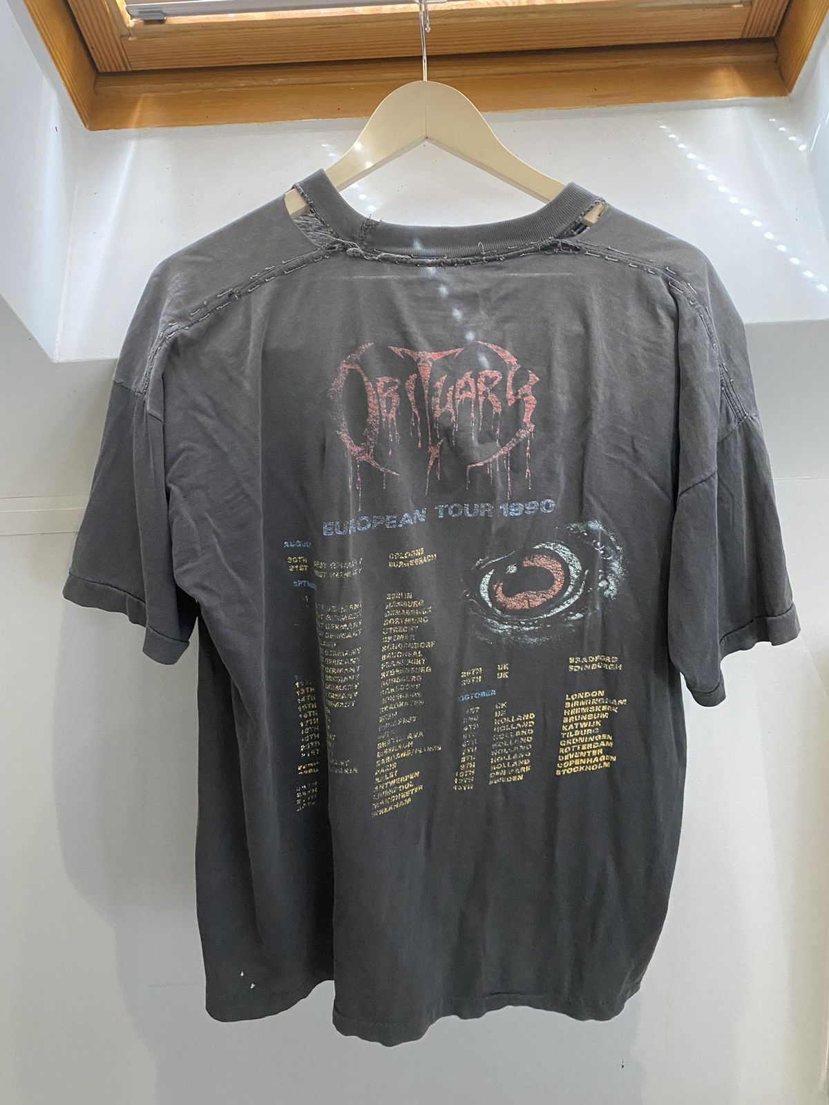Band Tees × Rock Band × Vintage Washed Vintage Obituary 90’S Rare Band ...