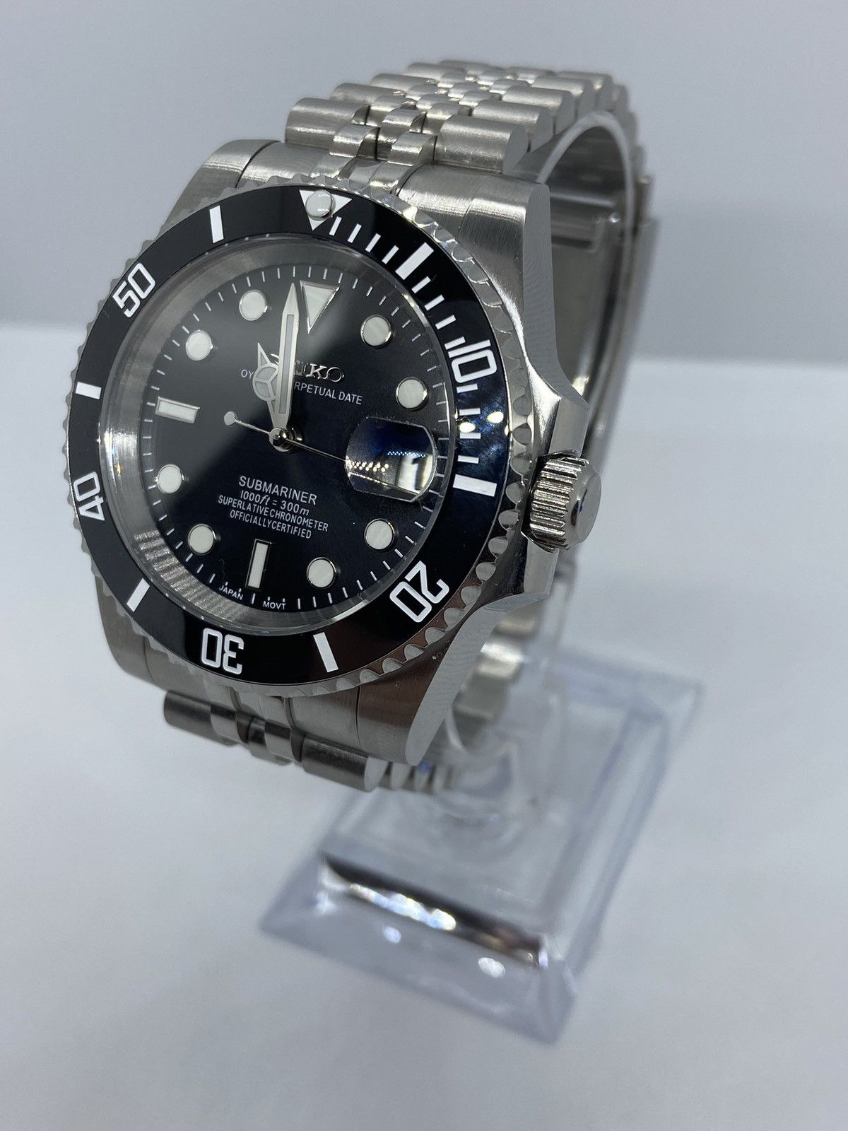 Japanese Brand × Seiko × Watch Seiko Mod NH35 Submariner Black Dial ...