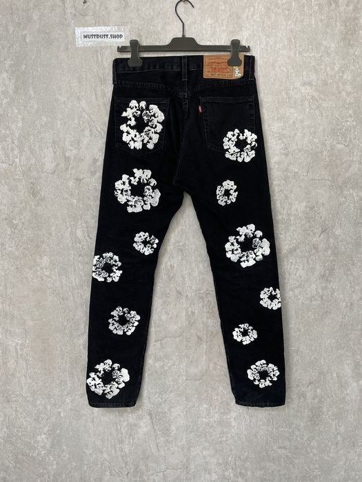 DENIM TEARS Denim tears flower denim pants | Grailed