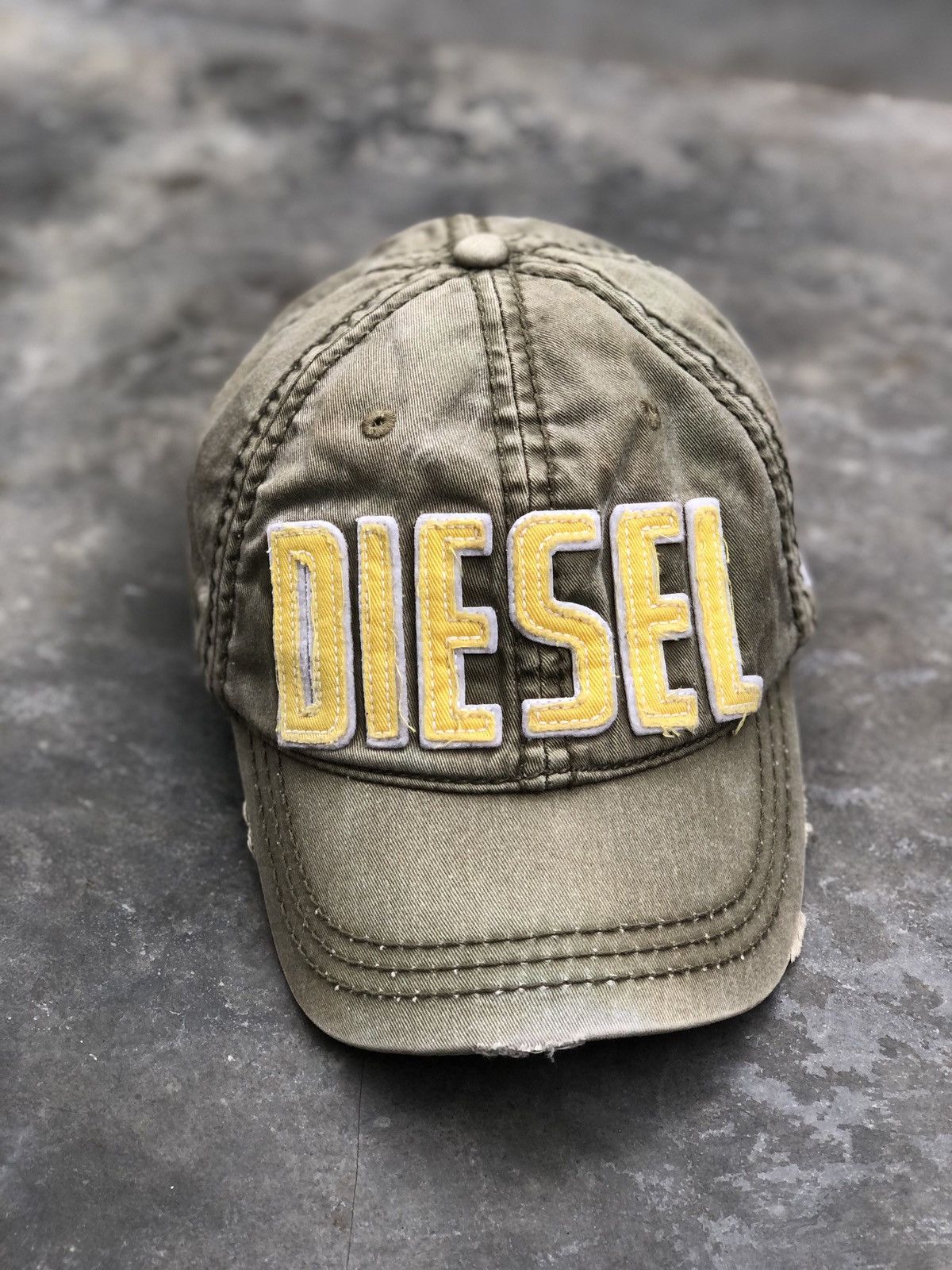 Diesel × Vintage Vintage rare diesel cap ripped | Grailed