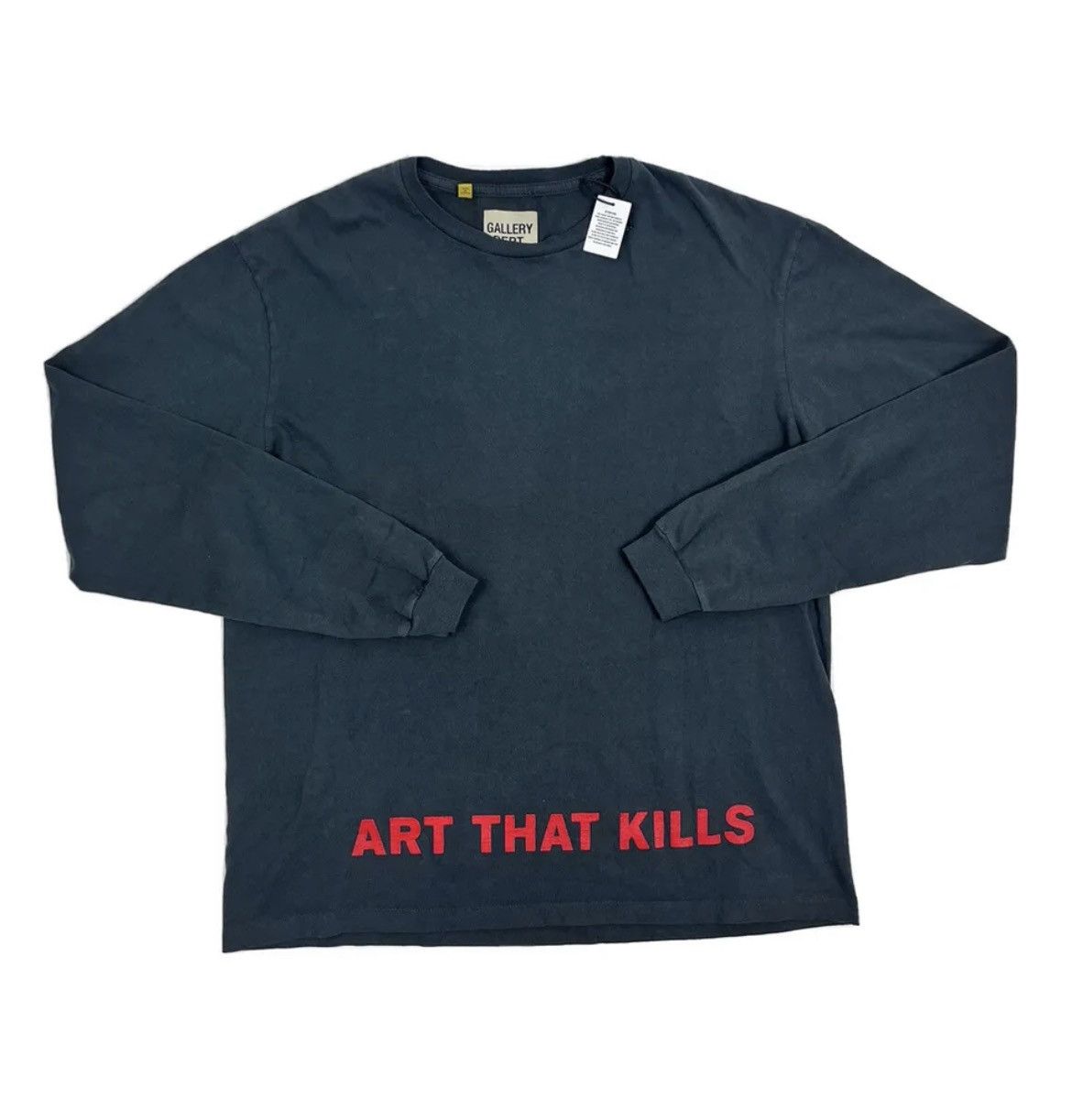 Gallery Dept. Gallery Dept. Art That Kills Washed Black LS T-Shirt ...