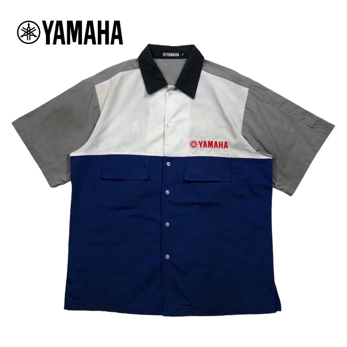 Vintage Vintage 90's Yamaha Racing Work Shirt Embroidery Logo | Grailed