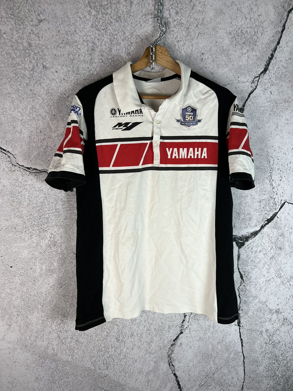 Vintage Yamaha racing moto polo shirt | Grailed