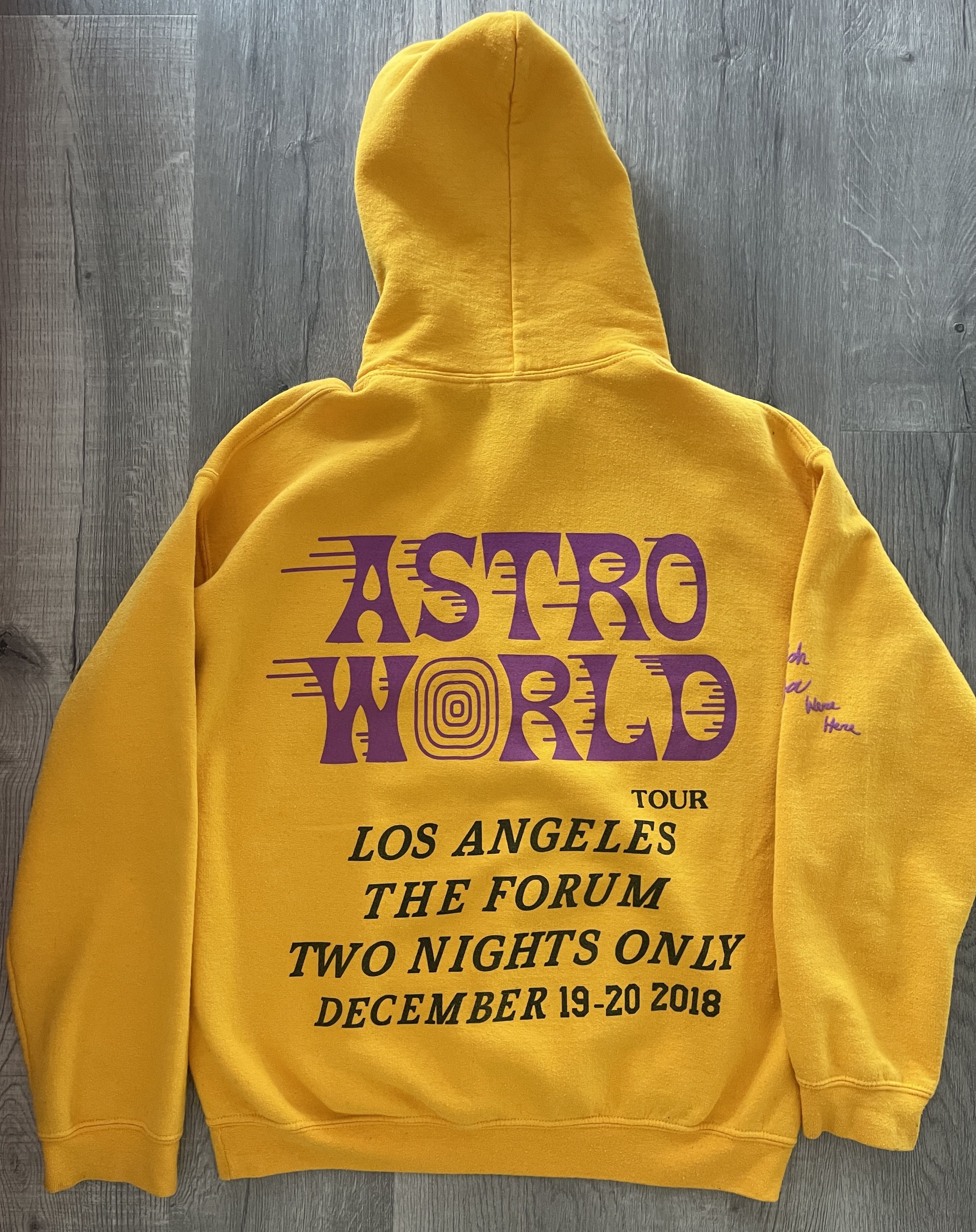 Travis Scott Rare Travis Scott LA Astroworld Wish You Were Here Hoodie ...