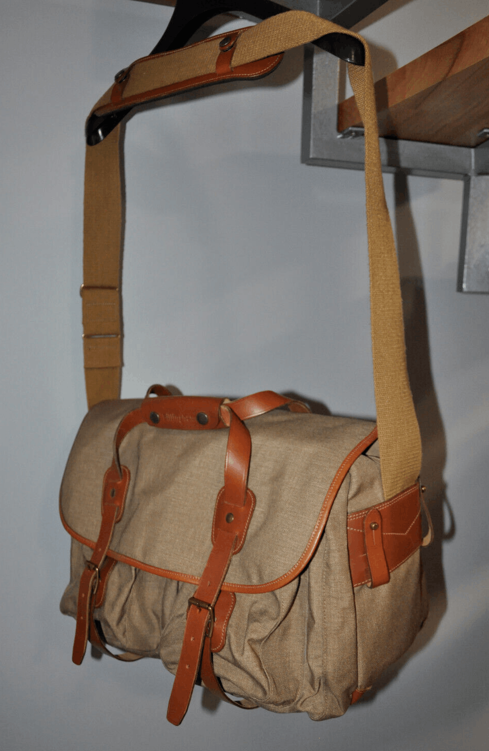 Vintage Billingham 550 Khaki Canvas Tan Leather Camera Bag | Grailed