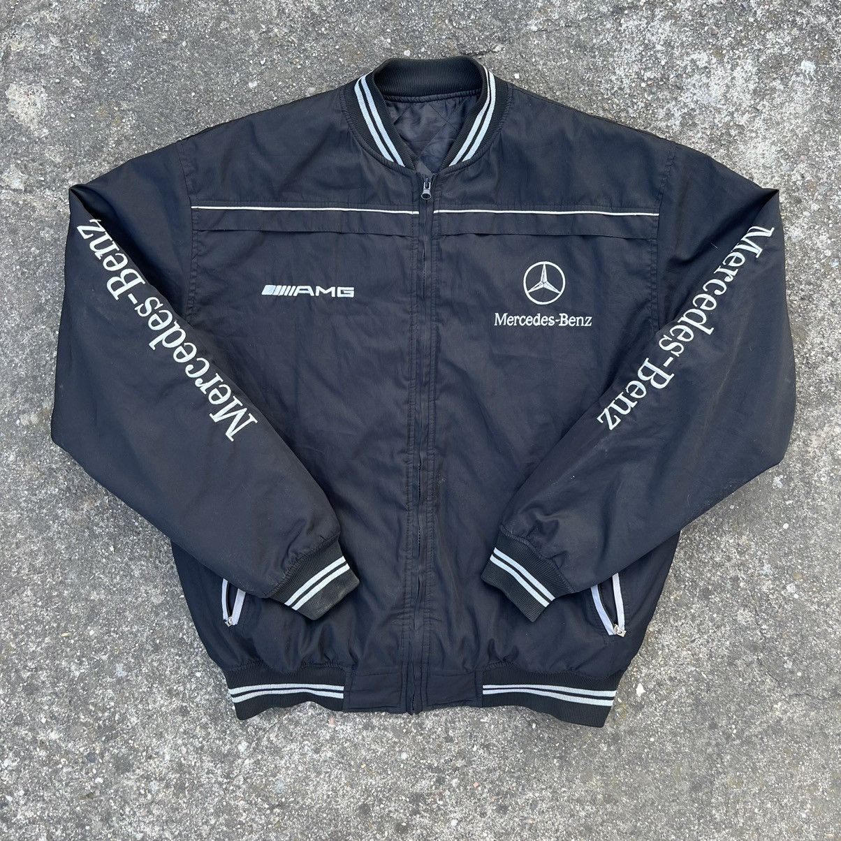 Vintage Mercedes Benz AMG Vintage 90s Racing Jacket Motorsport Black ...