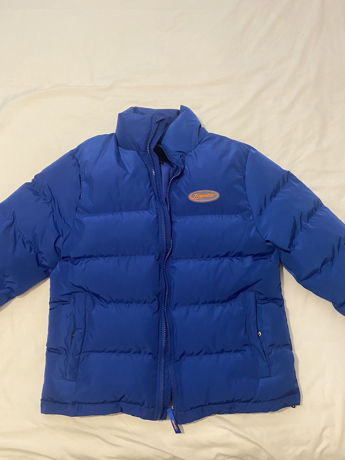 Trapstar London Trapstar Hyperdrive Puffer Jacket (Blue/Orange) | Grailed