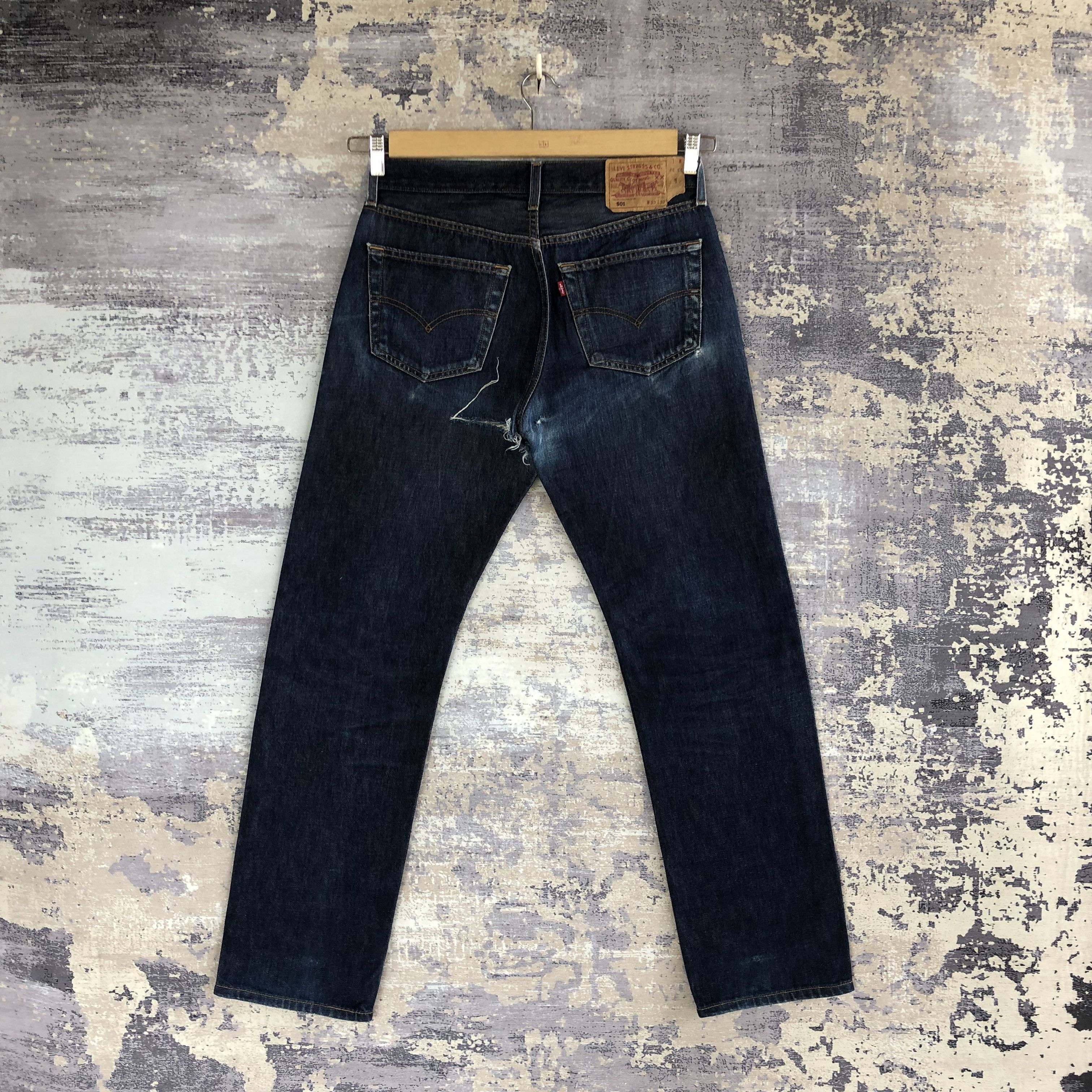 Vintage Vintage Levi's 501 Blue Jeans Levis 501 Distressed Denim | Grailed