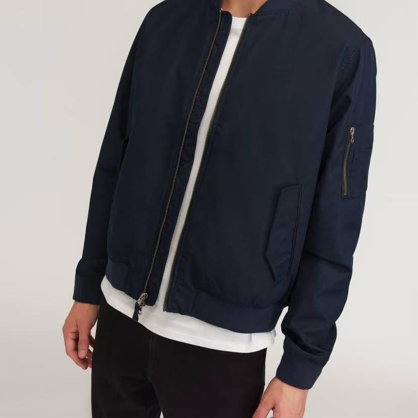 Everlane Everlane Uniform The Bomber Jacket Men Medium Navy Blue Zip ...