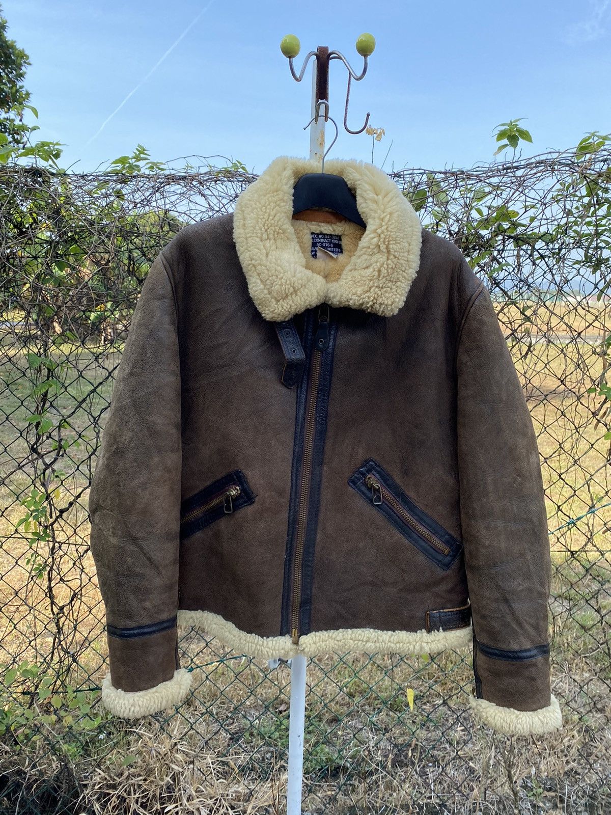 Avirex × Vintage Final‼️80s Avirex Limited Type B9 Shearling Jacket ...
